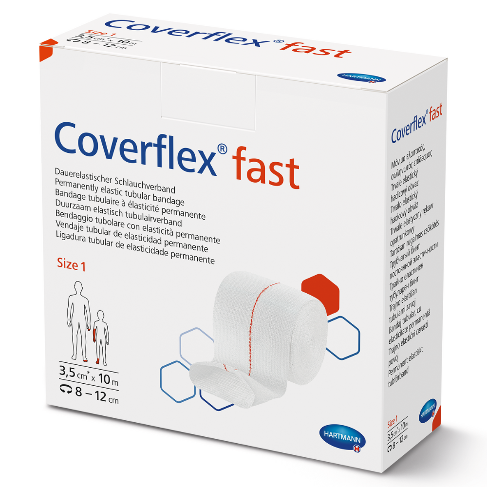 德國 Hartmann Coverflex Fast 親膚柔軟彈性筒型繃帶【5個尺寸】 - 盈康 Healthy Living