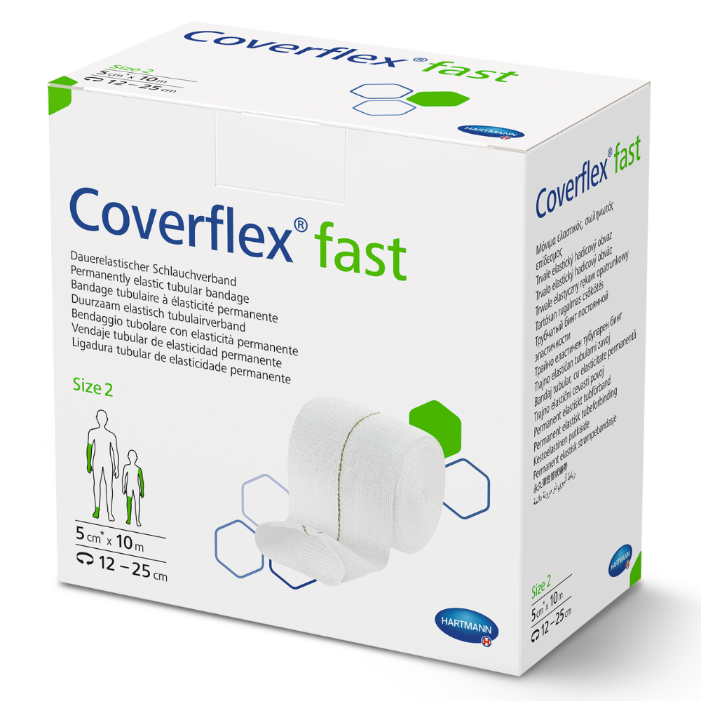 德國 Hartmann Coverflex Fast 親膚柔軟彈性筒型繃帶【5個尺寸】 - 盈康 Healthy Living