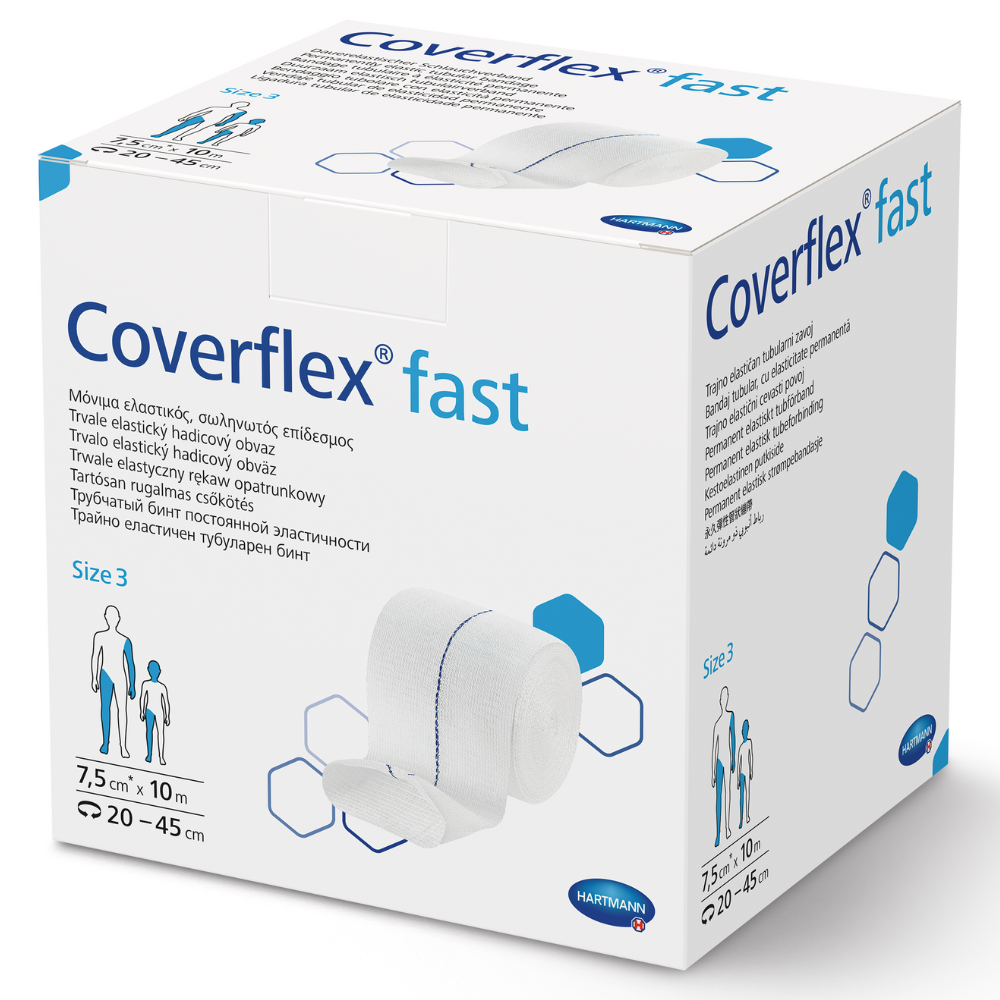 德國 Hartmann Coverflex Fast 親膚柔軟彈性筒型繃帶【5個尺寸】 - 盈康 Healthy Living