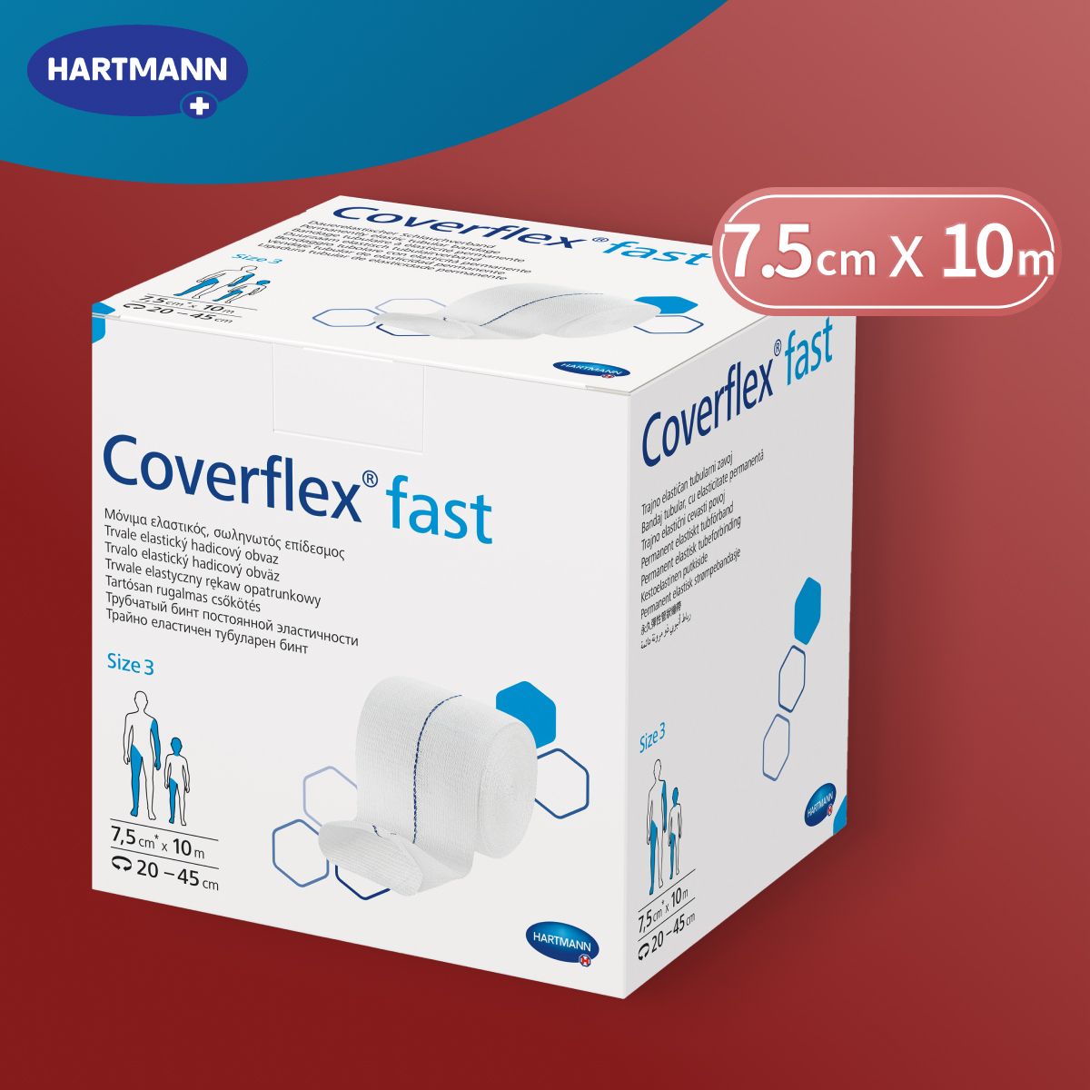 德國 Hartmann Coverflex Fast 親膚柔軟彈性筒型繃帶【5個尺寸】 - Healthy Living 盈康