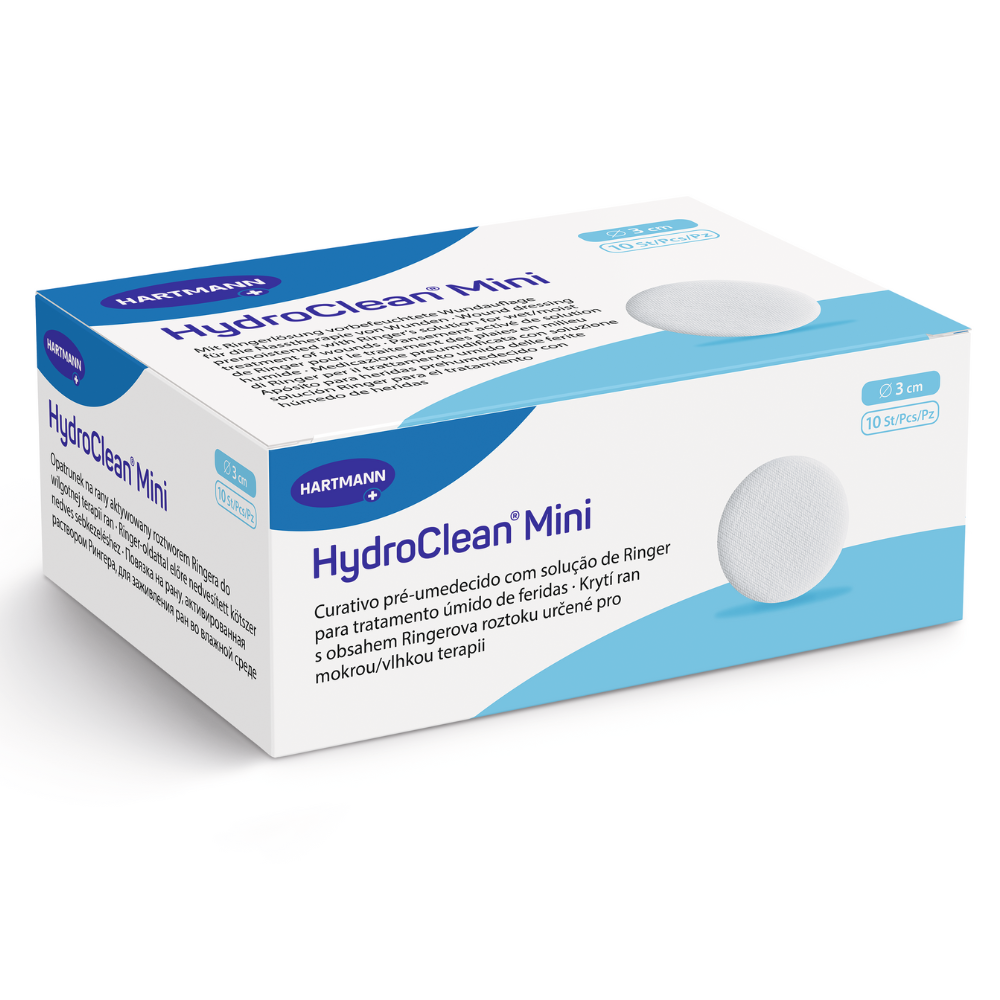 德國 Hartmann HydroClean Mini 全效水活性傷口清創敷料 (慢性傷口適用) - Round 3cm (盒裝：10片 ...