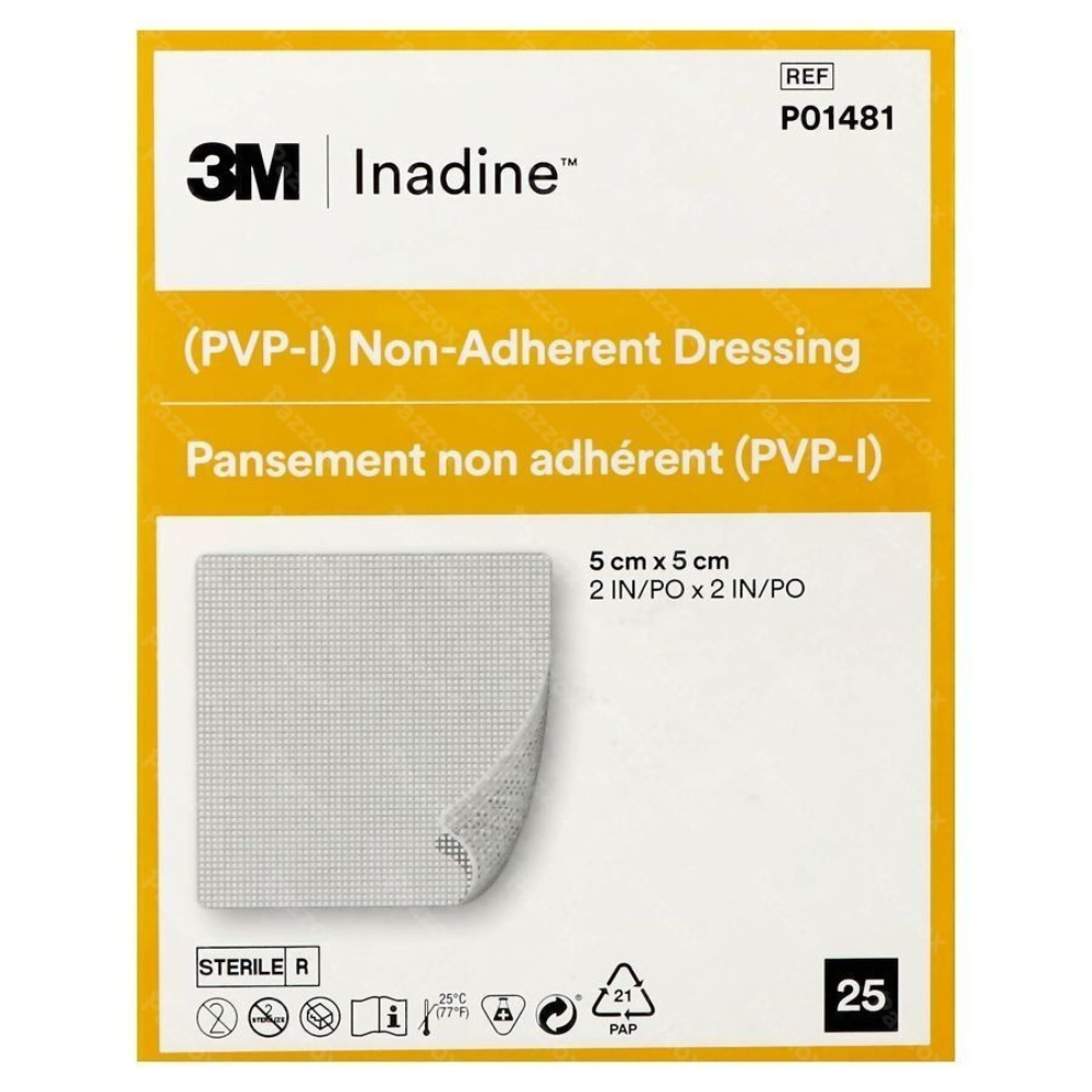 美國 3M / Solventum Inadine (PVP-I) 非黏性敷料【可選兩種尺寸】【英國製造】 - 盈康 Healthy Living