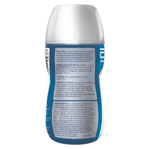 【原箱30支】美國 Abbott 雅培 Ensure Plus 金裝加營素高能量即飲裝水奶 (200ml) (雲呢嗱味) (膠樽裝 ...